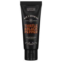 Scottish Fine Soaps Men's Grooming Thistle & Black Pepper Moisturiser 75ml Tube