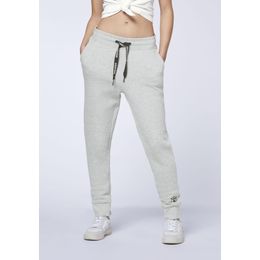 Sweathose Chiemsee, Damen, Gr. L (40), Normalgr&ouml;&szlig;en, neutral gray melange, 90% Baumwolle, 10% Viskose, Hosen Sweathose