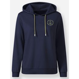 WITT Damen Sweatshirt mit angerauter Innenseite, marine, Gr&ouml;&szlig;e 36