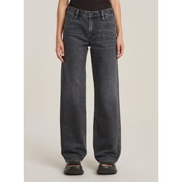 G-Star Raw 5-Pocket-Jeans G-STAR "Judee Loose Low Waist Jeans", Damen, Gr. 26, L&auml;nge 28, faded eolith grau, Obermaterial: 63% Baumwolle, 37% Baumwolle, Jeans 5-Pocket-Jeans