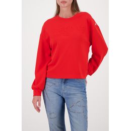 monari Damen Sweatshirtchilli pepper, Gr. 46, unifarben, Sweatware, Obermaterial: 55% Polyester, 38% Viskose, 7% Elasthan, Sweatshirts,