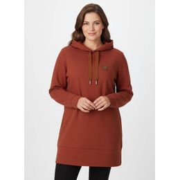 sheego Gro&szlig;e Gr&ouml;&szlig;en Longsweatshirt mit Kapuze, rostrot, Gr&ouml;&szlig;e 50 - Damen