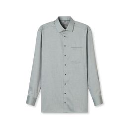 Businesshemd OLYMP "OLYMP Luxor, comfort fit, New Kent", Herren, Gr. 43, Normaler Arm, grau, gr&uuml;n, 100% Baumwolle, Hemden