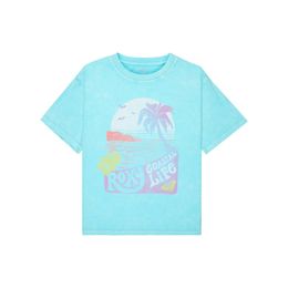 T-Shirt Roxy "Eveoversize Washed", Jungen, Gr. 10(140-148cm), aqua splash, Obermaterial: 100% Baumwolle;, Shirts T-Shirt