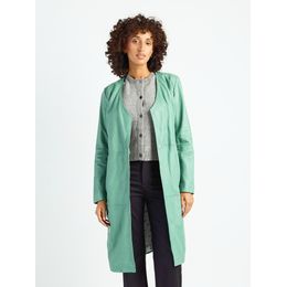 Ledermantel Maze "42021296", Damen, Gr. M, gr&uuml;n (dusty jade), Obermaterial: 100% Lammleder. Futter: 100% Baumwolle. &Auml;rmelfutter: 100% Polyester, M&auml;ntel