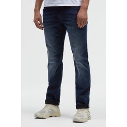 Regular-fit-Jeans CAMP DAVID, Herren, Gr. 29, L&auml;nge 30, blau, Material: 65% Baumwolle, 23% Polyester, 10% Viskose, 2% Elasthan, Zusatz: Enth&auml;lt nichttextile Teile tierischen Ursprungs (Badge), Abriebeffekte, regular fit, Jeans, mit normaler Leibh&ouml;he