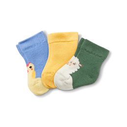 Tchibo - 3 Paar Frottier-Babysocken - Baby - Gr. 19-22 - blau