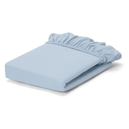 Tchibo - Extrahohes Jersey-Spannbettlaken - hellblau