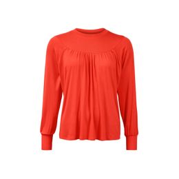 Tchibo - Blusenshirt mit Raffung - Damen - Gr. XL - orange