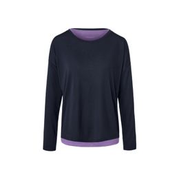 Tchibo - 2-in-1-Sportshirt - Damen - Gr. S - dunkelblau