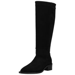 Stiefel Pavement "Pavement Stiefel Veloursleder", Damen, Gr. 38, schwarz, Veloursleder, Schuhe Stiefel