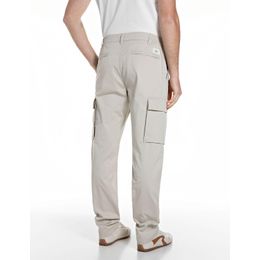 Chinohose Replay "Adhann", Herren, Gr. 31, L&auml;nge 32, bone, Twill, Obermaterial: 97% Baumwolle, 3% Elasthan, unifarben, lang, Hosen Chinohose, aus Twill mit Cargotaschen, Tapered Fit
