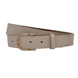 AnnaMatoni Damen Lederg&uuml;rtel "AnnaMatoni Damen Lederg&uuml;rtel Basic G&uuml;rtel 3cm breit echt Leder"creme 105, Gr. 110, 100% Leder, G&uuml;rtel