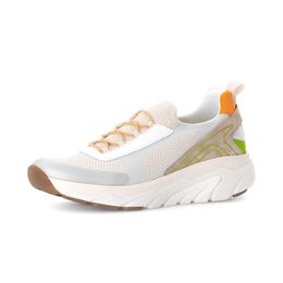 Sneaker Gabor "Sneaker low Materialmix Leder/Lederimitat", Damen, Gr. 40, multicolour, Schuhe Sneaker