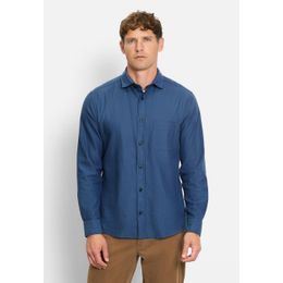 OLYMP Herren Langarmhemd "OLYMP Casual, regular fit, Kent"marine, Gr. L, 100% Baumwolle, Hemden