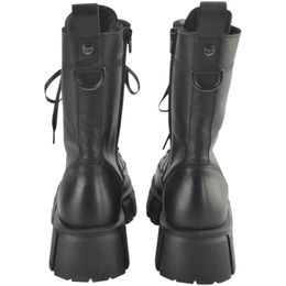 Stiefel Buffalo "Buffalo ESCAPE LACE UP HI WARM", Damen, Gr. 40, schwarz, Kunstfaser, unifarben, Schuhe Stiefel