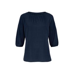 Tchibo - Shirt mit 3/4-Arm - Damen - Gr. XL - dunkelblau