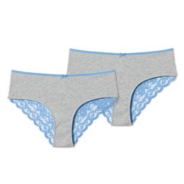 Tchibo - 2 Brazilslips - Damen - Gr. XS - blau