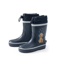 Tchibo - Gummistiefel - Kinder - Gr. 32-33 - dunkelblau/print