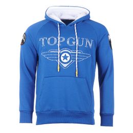 Kapuzenpullover Top Gun "Defend TG20193010", Damen, Gr. 56XXL, blau, Obermaterial: 65% Baumwolle, 35% Polyester, Rundhals, Pullover Sweatshirt Hoodie