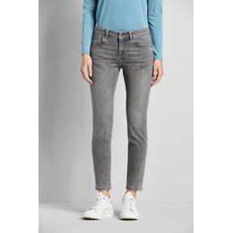 5-Pocket-Jeans Bugatti "Basic Essential", Damen, Gr. L34, Langgr&ouml;&szlig;en, grau, 81% Baumwolle, 9% Polyester, 6% Elastomultiester, 4% Elasthan, Jeans 5-Pocket-Jeans, mit Flexcity-Stretch