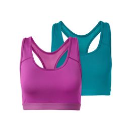 Tchibo - 2 Sport-BHs - Damen - Gr. XS - violett