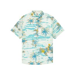 Kurzarmhemd Quiksilver "Apero Classic", Herren, Gr. M, US-Gr&ouml;&szlig;en, bunt (aqua sundown), Obermaterial: 100% Baumwolle., Hemden