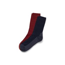 Tchibo - 2 Paar Outdoor-Socken - Unisex - Gr. 39-42 - dunkelrot