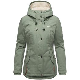 Winterjacke Marikoo "Bikoo", Damen, Gr. XL (42), mint, Oberstoff: 100% Baumwolle; Futter: 100% Polyester; Wattierung: 100% Polyester; &Auml;rmelfutter: 100% Polyester, figurumspielend h&uuml;ftbedeckend, hoch geschlossener Ausschnitt, &Auml;rmel ohne &Auml;rmelschlitz Rippstrickb&uuml;ndchen, Jacken Winterjacke, sportliche Damen Outdoor Baumwolljacke mit Kapuze, Topseller