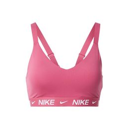 Nike Sport-BH ' INDY' Damen Gr&ouml;&szlig;e M beere / wei&szlig;