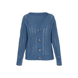 Sidona Knit Cardigan female Blue size XL
