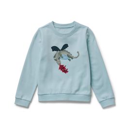 Tchibo - Kinder-Sweatshirt mit angerauter Innenseite - Baby - Gr. 62/68 - hellblau