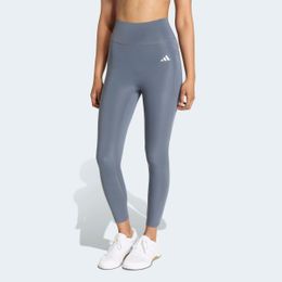 Trainingstights adidas Performance "OPT POW ESS 7/8", Damen, Gr. XS, N-Gr, onix, Obermaterial: 85% Polyester, 15% Elasthan, 7/8-L&auml;nge, Hosen