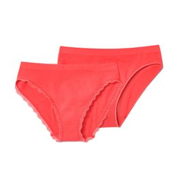 Tchibo - 2 Seamless-Slips - Damen - Gr. S - rot