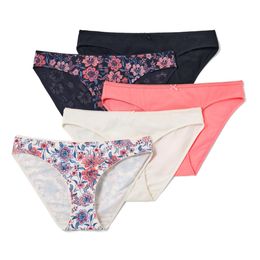 Tchibo - 5 Slips - Damen - Gr. M - dunkelblau