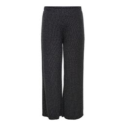 Only CARMAKOMA Damen Schlupfhose "CARCAROL WIDE GLITTER PANT JRS BF"schwarz detail:harlekin silber, Gr. S, Glitzermuster, Jersey, Obermaterial: 70%