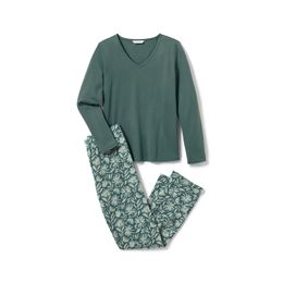 Tchibo - Pyjama - Damen - Gr. XL - dunkelgr&uuml;n