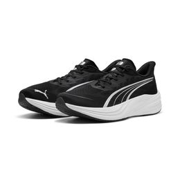 Laufschuh Puma "DARTER PRO 2", Gr. 38,5, Puma schwarz, Puma silber, Puma wei&szlig;, Textil, Schuhe Laufschuh