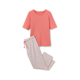 Tchibo - 7/8-Pyjama - Damen - Gr. L - apricot