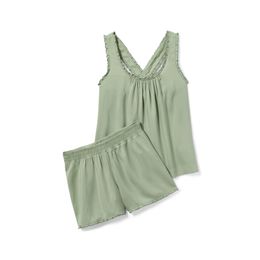 Tchibo - Shorty-Pyjama - Damen - Gr. 44 - gr&uuml;n