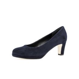 Gabor Damen Plateaupumps "Plateau Pumps Lederimitat", Gr. 42,5blau, Schuhe