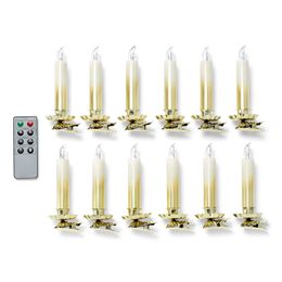 Tchibo - 12 LED-Weihnachtsbaum-Kerzen - creme