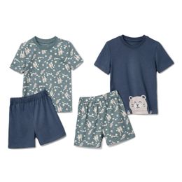 Tchibo - 2 Kleinkind-Pyjamas - Gr. 98/104 - blau