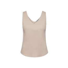 Tchibo - Rippstrick-Top - Damen - Gr. L - creme
