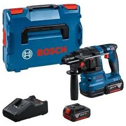 Bosch Akku-Bohrhammer mit SDS plus GBH 18V-22 / 2x 4,0 Ah Akku + Ladeger&auml;t in L-Boxx