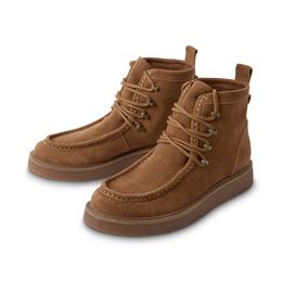 Tchibo - Veloursleder-Boots - Damen - Gr. 38 - braun
