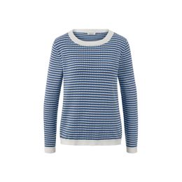 Tchibo - Gestreifter Feinstrickpullover - Damen - Gr. M - wei&szlig;