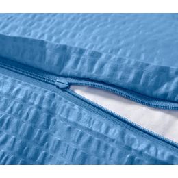 Tchibo - Seersucker-Bettw&auml;sche - blau