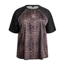 Active By Zizzi Performance Shirt 'Anicola' female Brown size S