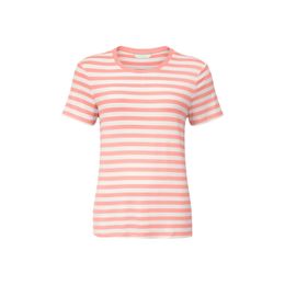 Tchibo - Gestreiftes T-Shirt - Damen - Gr. XXL - wei&szlig;/gestreift